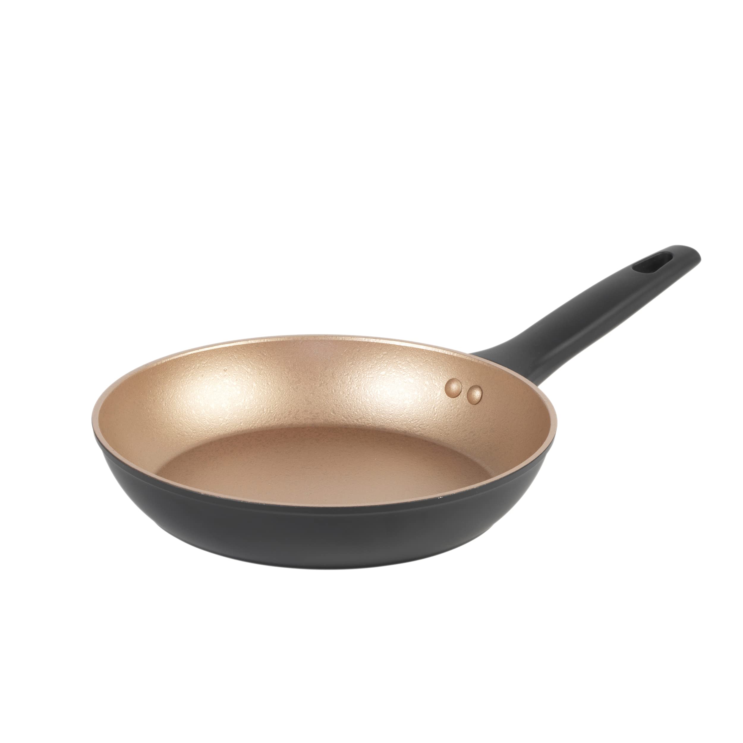 Russell Hobbs RH01666BEU Opulence Collection Non-Stick 24 cm Fry Pan, Induction and Dishwasher Safe, PFOA Free, Black and Gold, Aluminium Body, Metal Utensil Safe, Soft Bakelite Handle