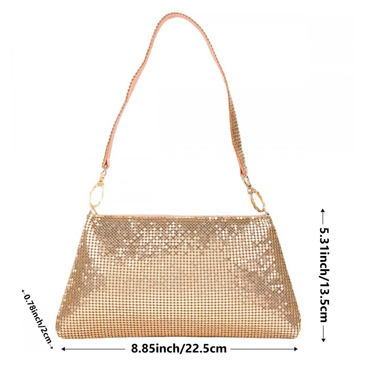Simcat Clutch Bag for Women Evening Purses with Sequins Handbag for Wedding Party Cocktail Clutches Purse