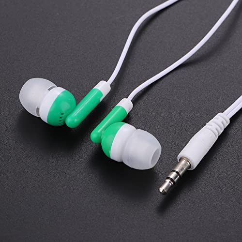 Yoley 200 Packs Classroom Earbuds Bulk Headphones for Kids School Students Children, Wholesale Class Set Durable Earphones, Individually Bagged (200 Mixed)