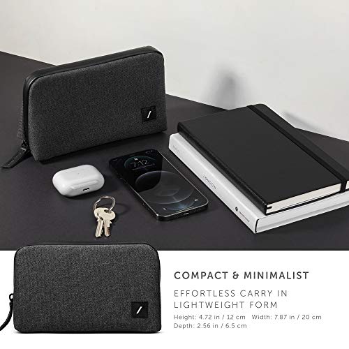 Native Union Stow Lite Organizer – Minimalist Travel Pouch for Everyday Accessory Storage & Protection – Stores Cables, Chargers & More (Slate)