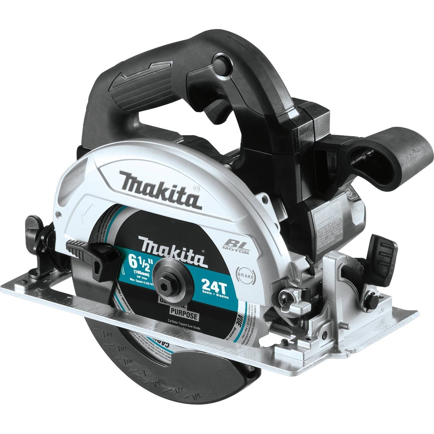 Makita XSH04ZB 18V LXT Lithium-Ion Sub-Compact Brushless Cordless 6-1/2” Circular Saw and BL1820B 18V LXT Lithium-Ion Compact 2.0Ah Battery