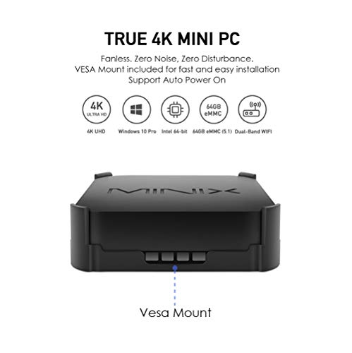MINIX Z83-4 MAX 4GB/128GB Fanless Mini PC, Intel Cherry Trail Windows 10 Pro [Dual-Band Wi-Fi/Gigabit Ethernet/Dual Output/4K/BT/Auto Power On]. Sold Directly