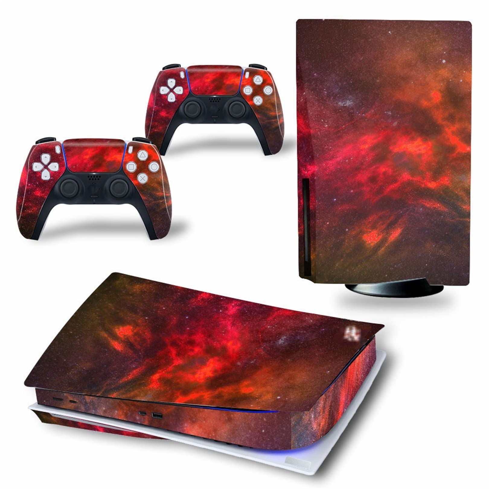 Top factory BUCEN for PS5 Skin Disc Edition & Digital Edition Console and Controller Vinyl Cover Skins Wraps Scratch Resistant, Compatible 18242 Anti Scratch (Size : Digital Edition)