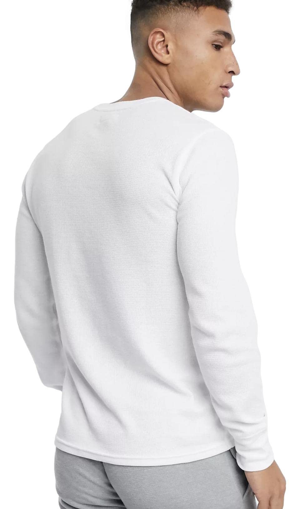 Polo Ralph Lauren Mens Long Sleeve Waffle Knit Crewneck, M, White
