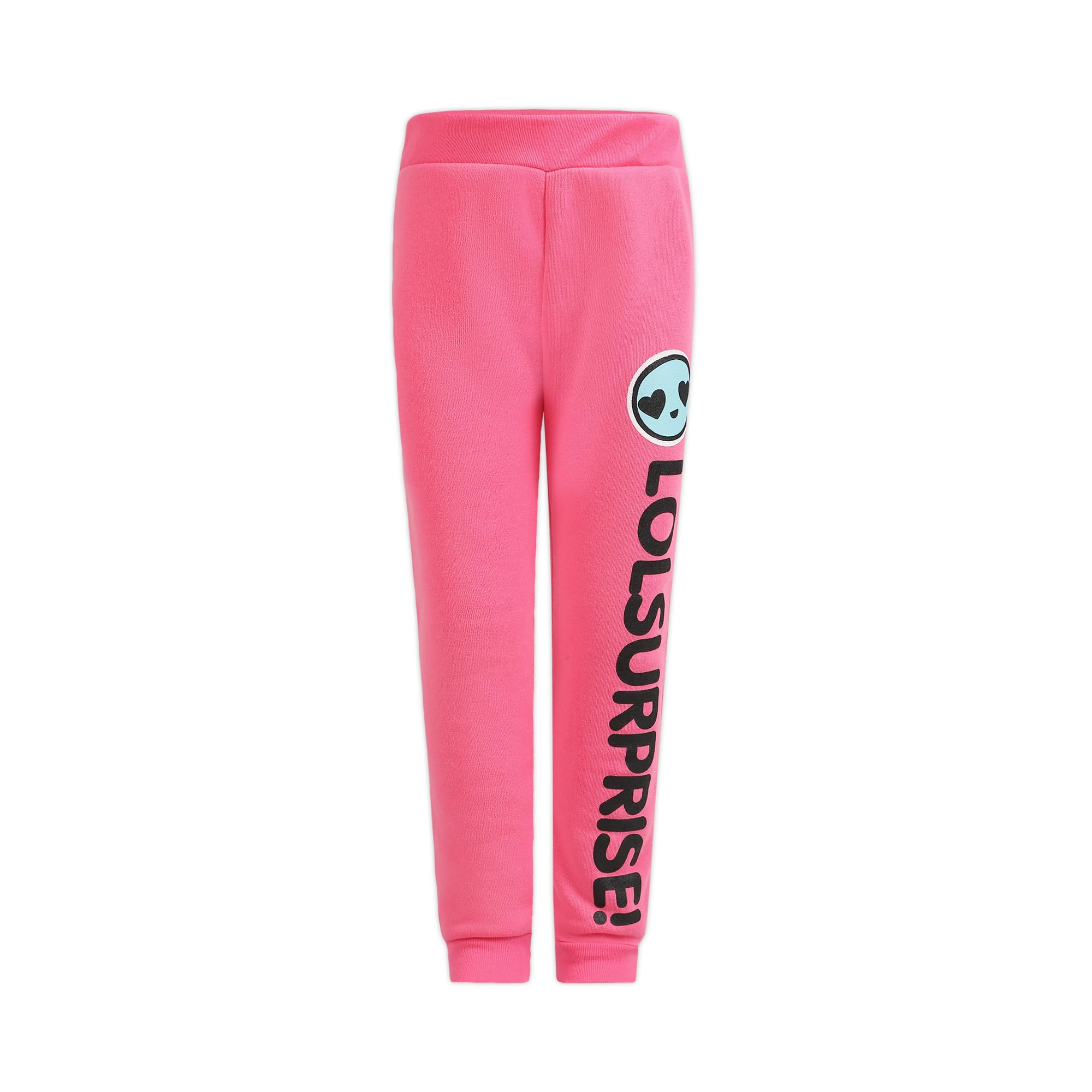 LOL Surprise Dolls Girls Sweatshirt and Jogger Set for Little and Big Girls – Pink/Black