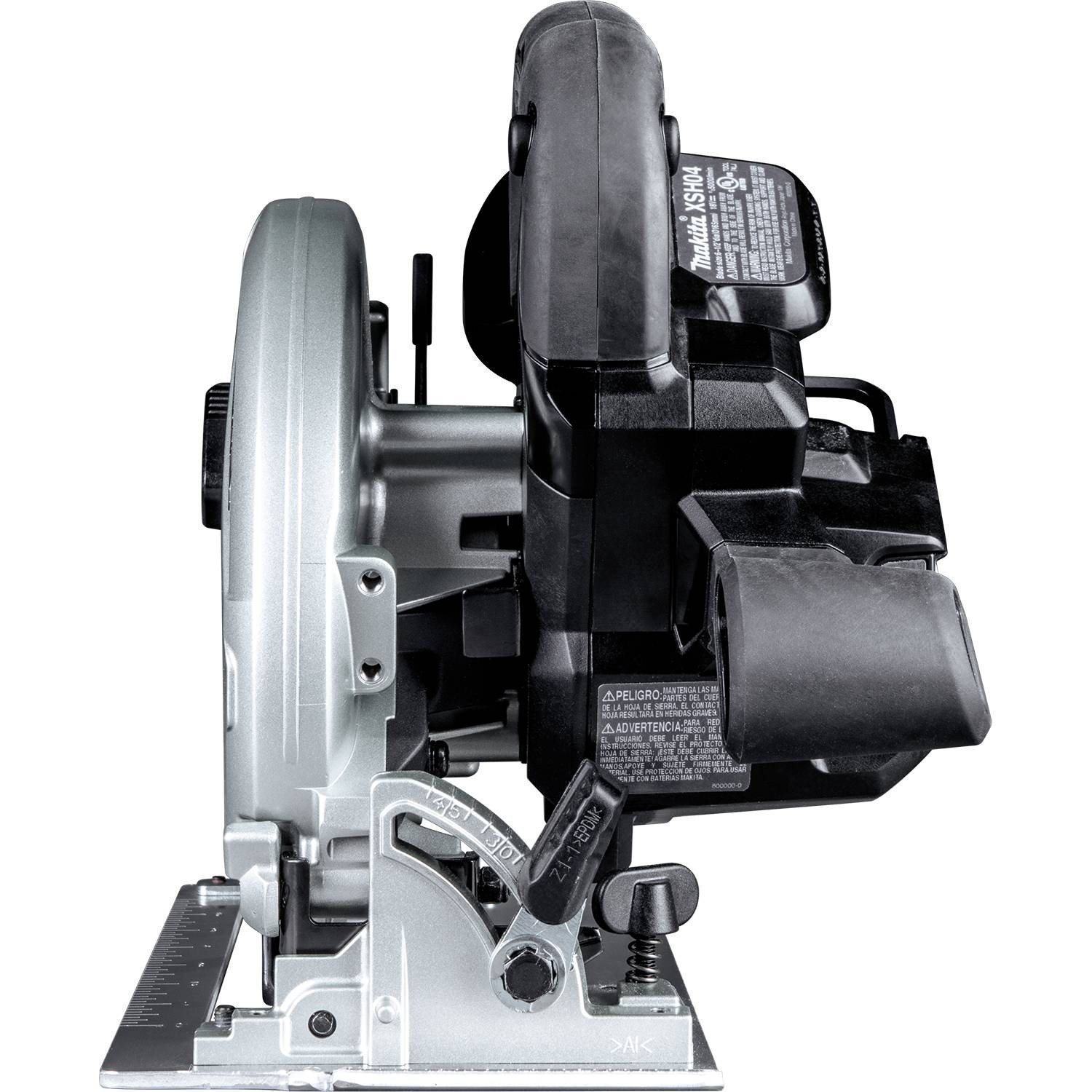 Makita XSH04ZB 18V LXT Lithium-Ion Sub-Compact Brushless Cordless 6-1/2” Circular Saw and BL1820B 18V LXT Lithium-Ion Compact 2.0Ah Battery