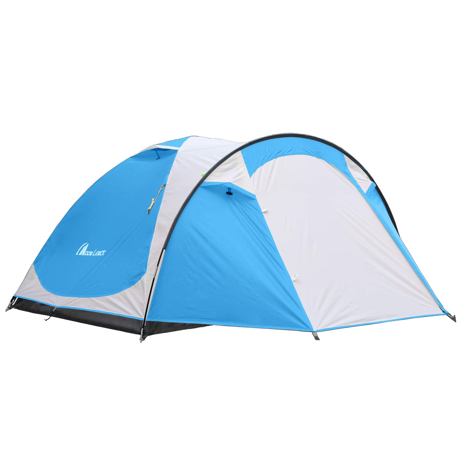MOON LENCE Outdoor Camping Tent 3 to 4 Person Tent with Screen Room Double Doors & Double Layer Waterproof Design 2000MM