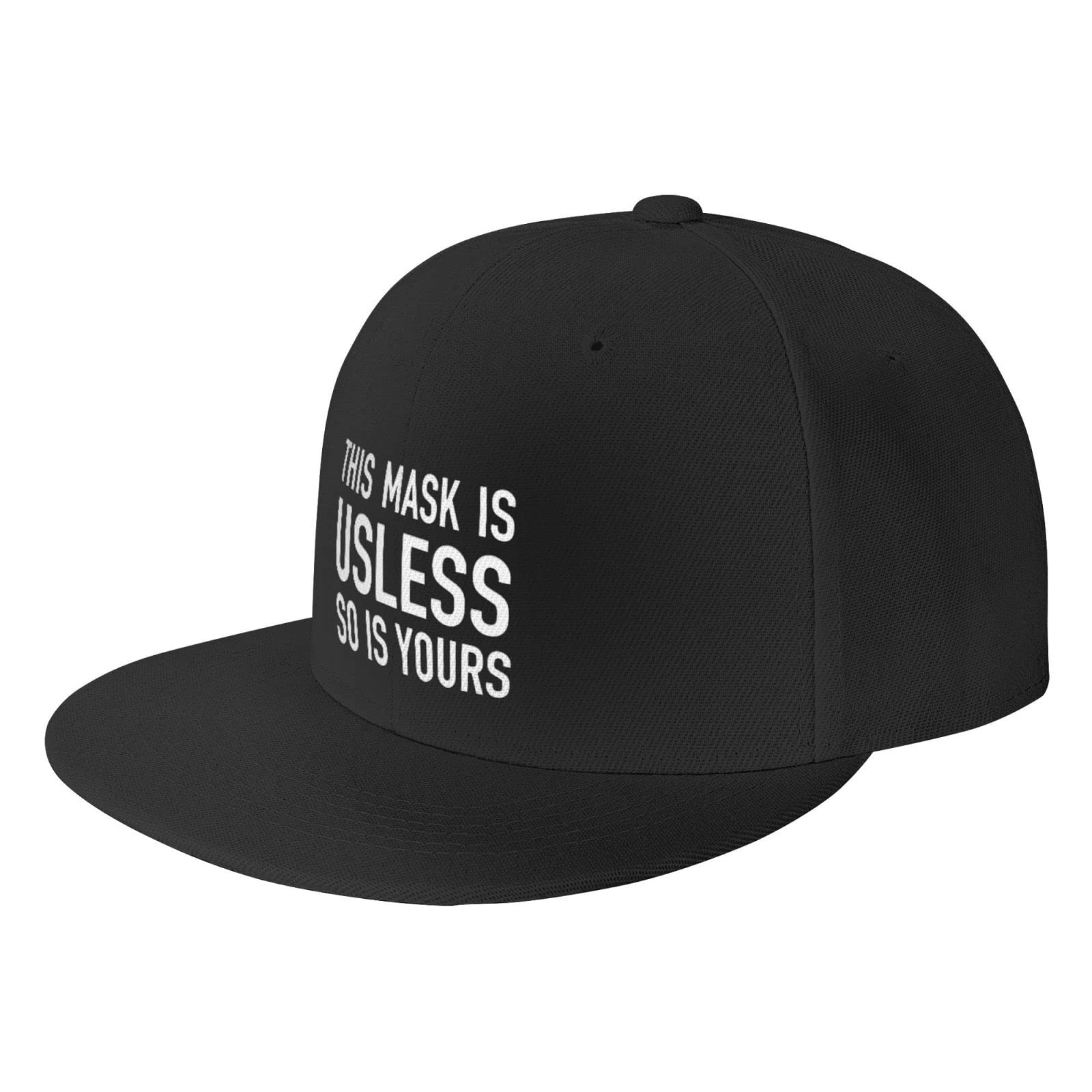 This Mask is Useless So is Yours Hat Adult Adjustable Baseball Cap Trucker Hats Black