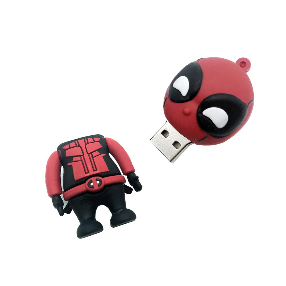 Novelty Shape Design 32GB USB 2.0 Flash Drive Cute Memory Stick Stitch Thumb Drive Data Storage Pendrive Cartoon Jump Drive Gift (hero-32GB)