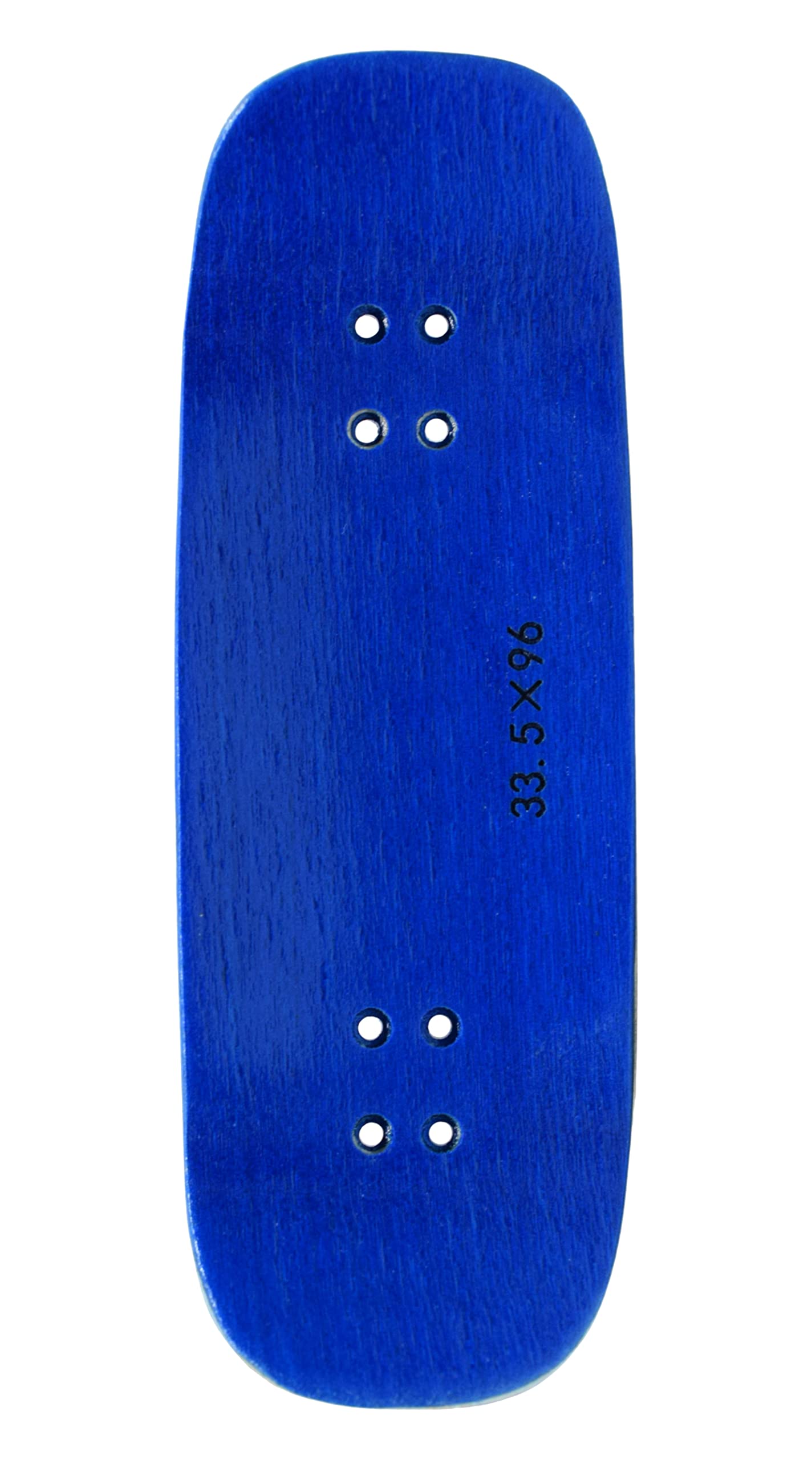 Teak Tuning Prolific Wooden Fingerboard Deck, 33.5mm x 96mm Boxy Shape - Blizzard Blue - 5 Ply with Custom Color Matching Mid Ply - Includes Prolific Foam Tape