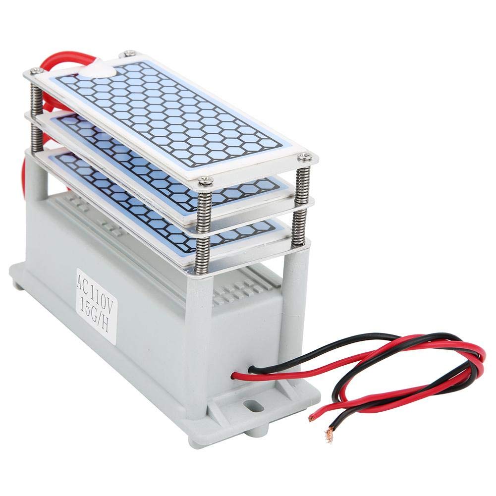 Ozone Generator, Ceramic Plate Air Purifier 3.1kv-3.5kv Ozone Disinfection Machine Ceramic Plate Air Purifier for Dryer Refrigerator(110V)