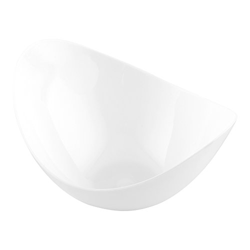 Restaurantware 2 Ounce Sauce Dishes 100 Oval Dipping Cups - Mini Sized Disposable White Plastic Soy Sauce Bowls Unique Design For Appetizers Sauces Small Bites At Buffets Or Parties