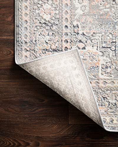 Loloi II Lucia Collection LUC-01 Grey/Sunset 9'-3" x 13'-3" Area Rug