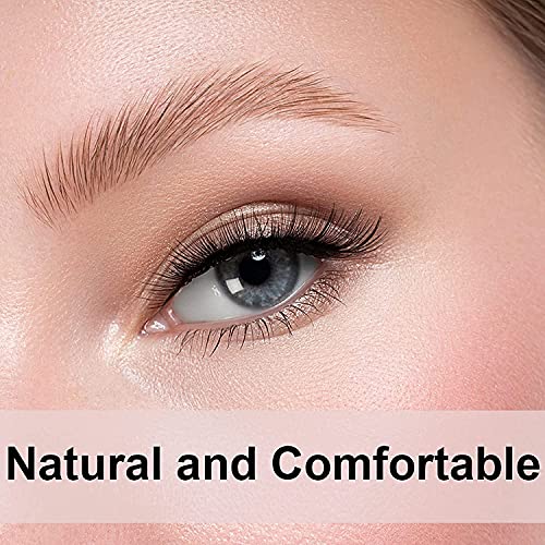 Onewly Magnetic Eyelashes, 3 Pairs Reusable Magnetic Eyelash Kit Dual Magnetic Eyelashes Dual Magnetic Lashes, Magnetic Eyelashes Natural Look