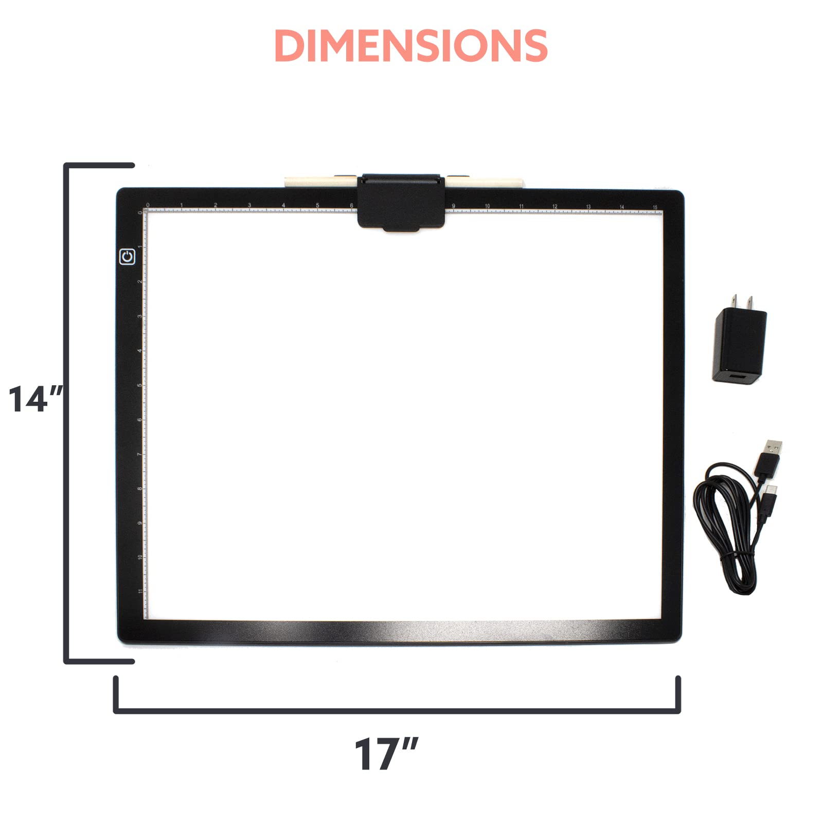 Picture/Perfect A3 LED Bright Light Pad for Diamond Painting - Professional Quality - USB Powered Light Board Kit, Adjustable Brightness with Premium Pen and Paper Holder