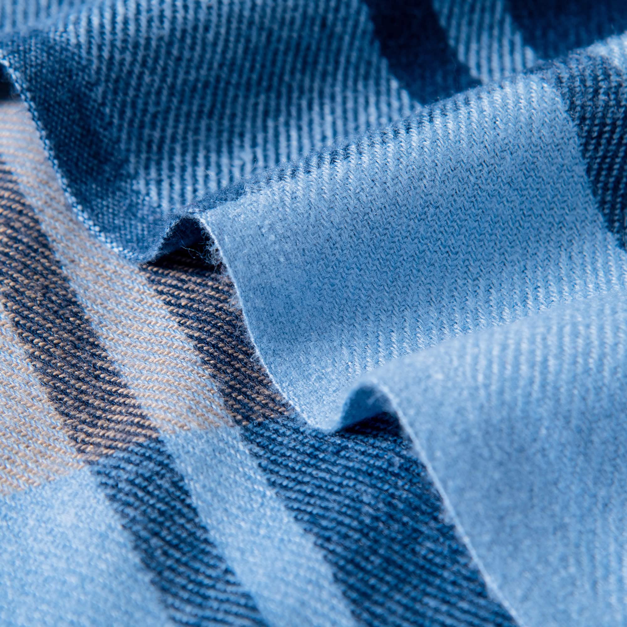 SPELLTIVE Classic Tassel Plaid Soft Cashmere Feel Womens Scarf (Blue Plaid)