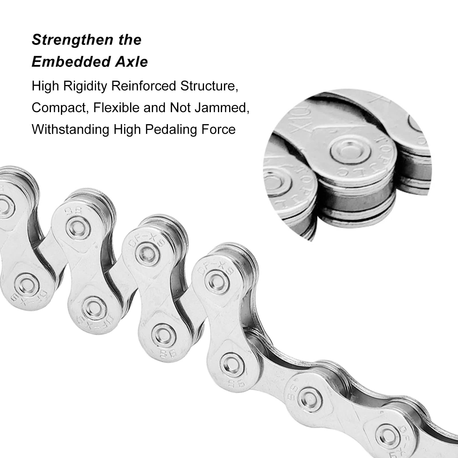 Naroote Bike Accessories, Compact Stable Reliable Bicycle Chain Portable for Cycling for Bicycle