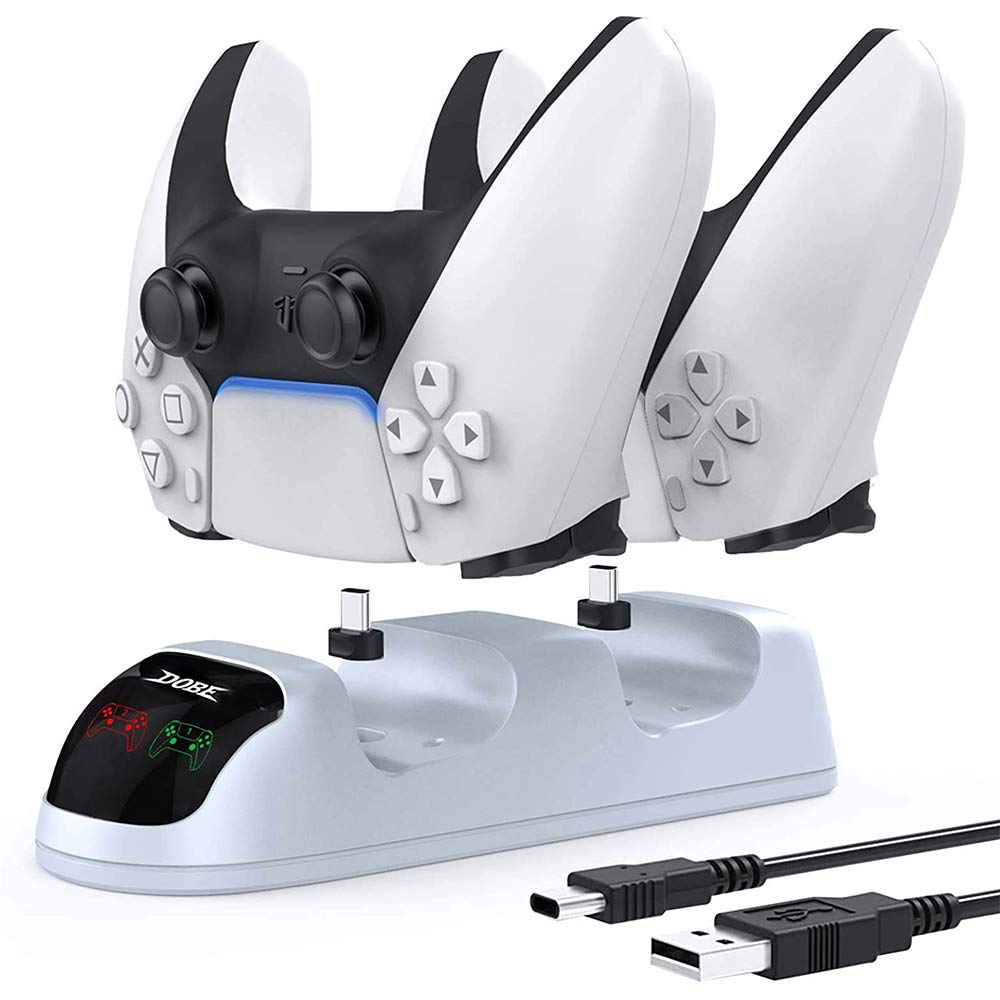 PS5 Controller Charger,Fast Dual USB PS5 Charging Controller Charging Station for Playstation 5 Controller