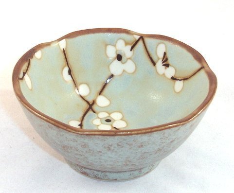 Set of Japanese Sakura Cherry Blossom Soy Sauce Dipping Bowls 3 1/2 Inch by Japan