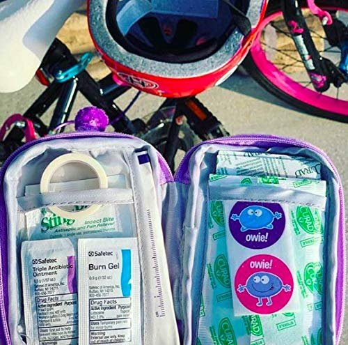 Owie Small Mini Compact First Aid Kit for Parents on The Go and Hanging in a Diaper Bag, Travel, Purse or Use it at Home or Outdoor