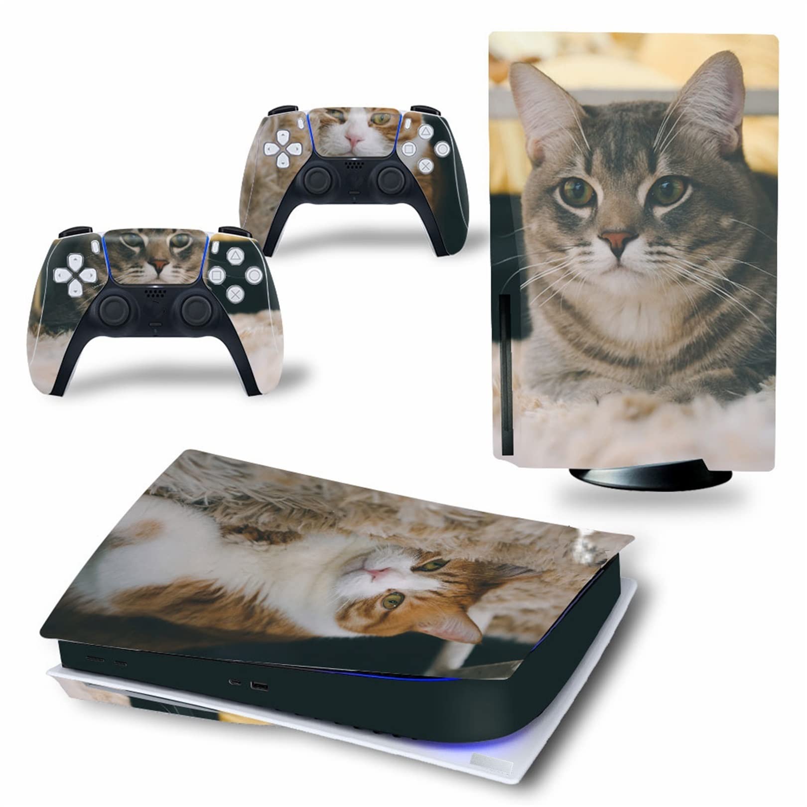 Top factory BUCEN for PS5 Skin Disc Edition & Digital Edition Console and Controller Vinyl Cover Skins Wraps Scratch Resistant, Compatible 272941 Anti Scratch (Size : Digital Edition)