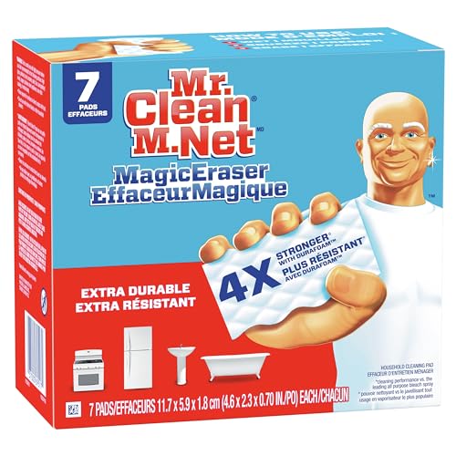 Magic Eraser Extra Durable Cleaning Pads with Durafoam, 7 count