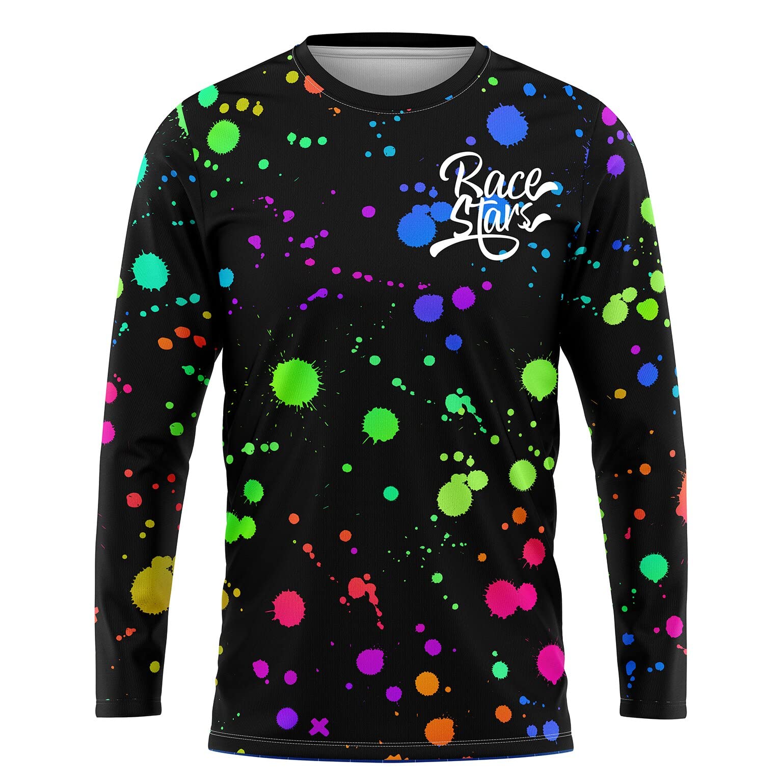 RACESTARS Men's Cycling Jersey MTB Jersey Mountain Bike T Shirt Enduro Racewear Motocross Long Sleeve Anti-uv Dirt Bike ATV