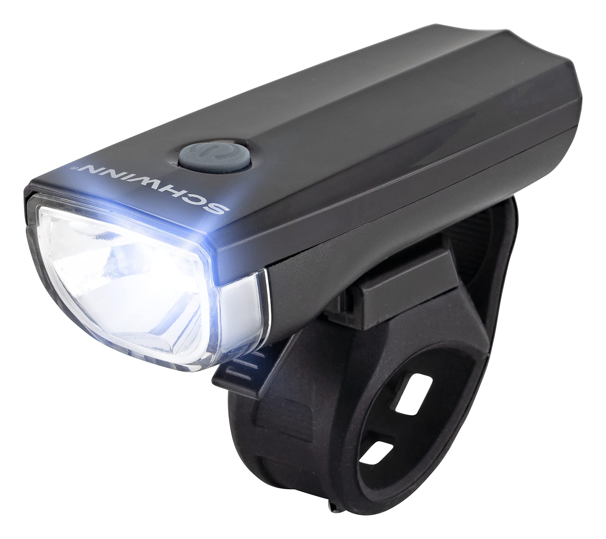 Schwinn Shift 50 Lumen Bicycle LED Headlight, Batteries Included, Black