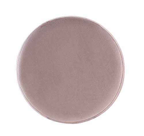 Linon Pink and Gold Vanity and Accent Dalilah Stool