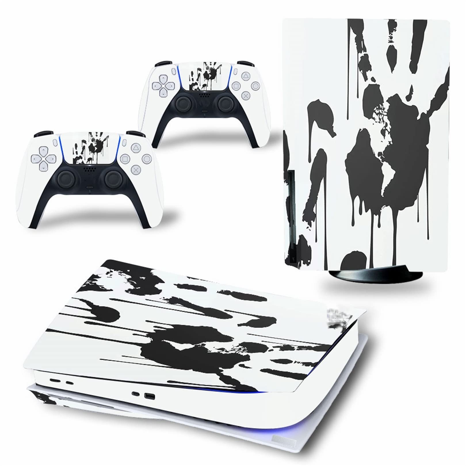 Top factory BUCEN for PS5 Skin Disc Edition & Digital Edition Console and Controller Vinyl Cover Skins Wraps Scratch Resistant, Compatible with for PS5 183565 Anti Scratch (Size : Disc Version)
