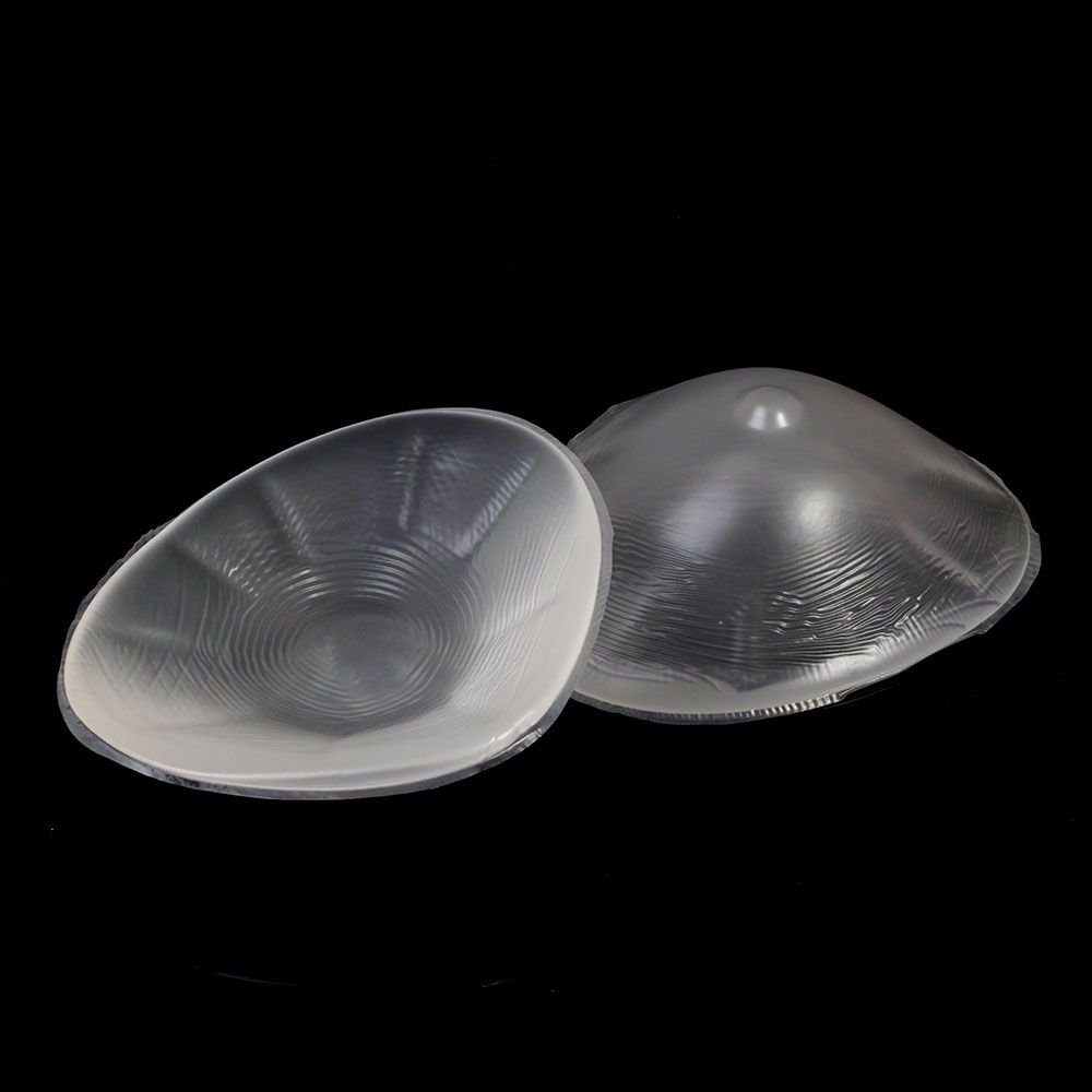 MaxTara Aqua Swim Silicone Breast Forms Clear Bra Inserts Pads 400g S One Pair