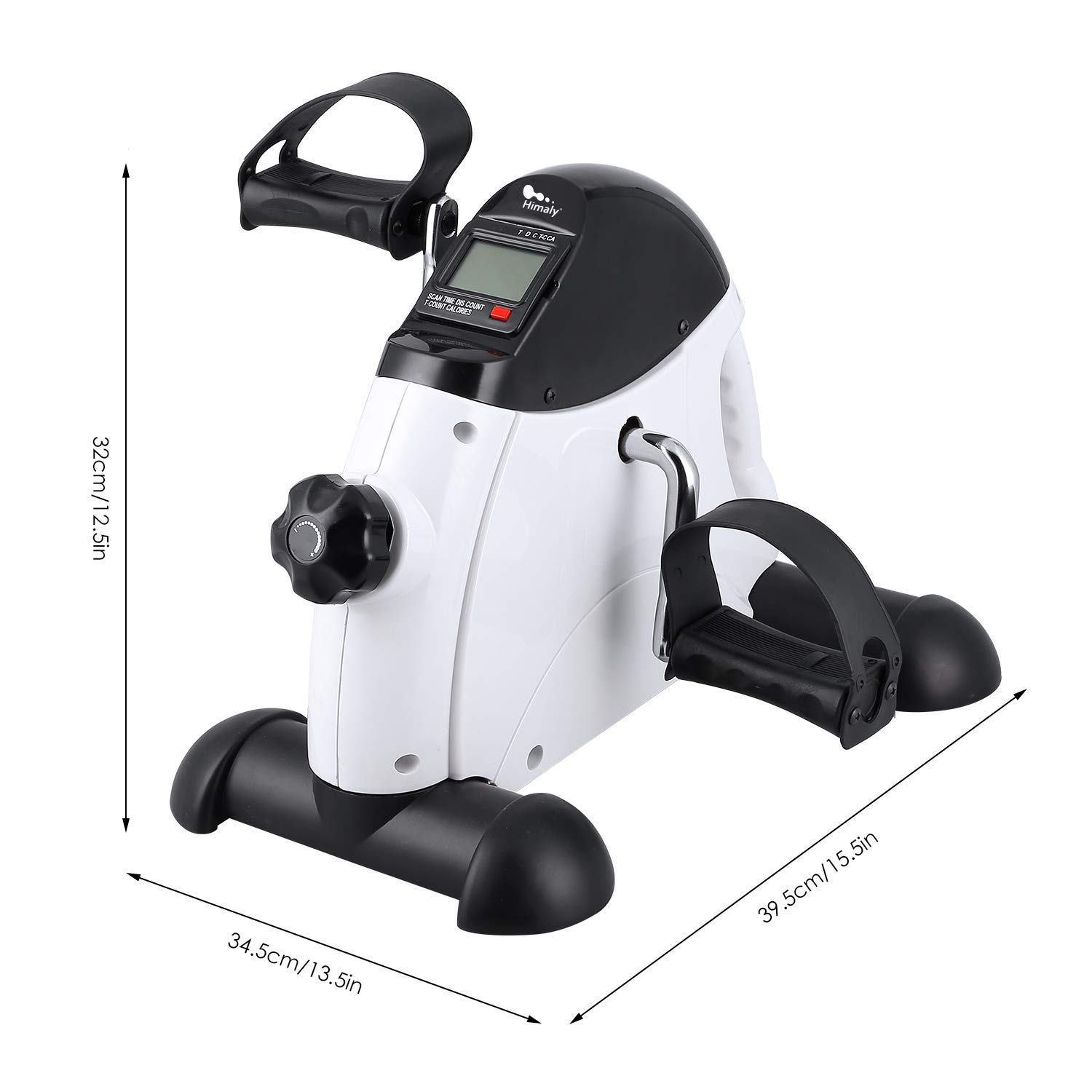 Mini Exercise Bike, Under Desk Bike, Arm & Leg Peddler Machine with LCD Screen Display, Portable Cycle