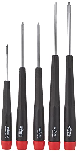 Wiha 26491 5-Piece Ball Metric End Hex Driver Set