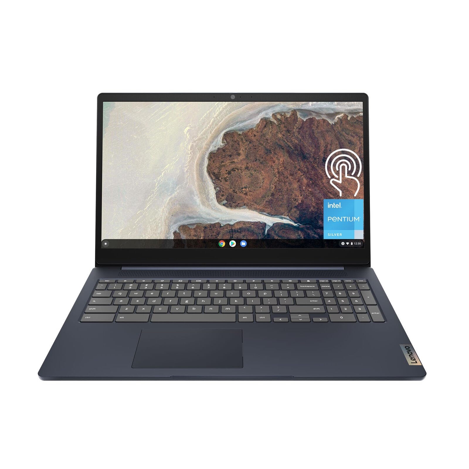 Lenovo 2023 Newest 3i Chromebook Laptop, 15.6 Inch FHD IPS Touchscreen Display, Intel Pentium Quad-Core Processor, 4GB RAM, 256GB Storage(128GB eMMC+128GB Micro SD), WiFi, Bluetooth, ChromeOS
