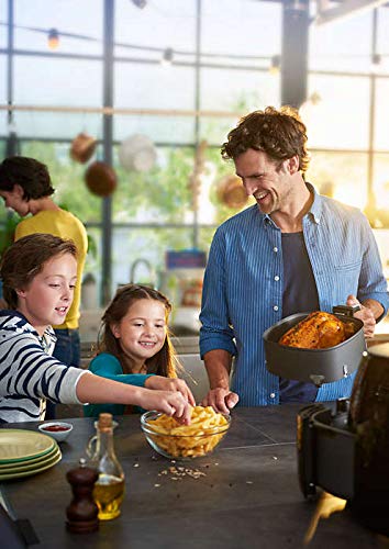 Philips Avance Collection XXL Digital Twin TurboStar Airfryer Black/Silver - HD9650/96 (Renewed)