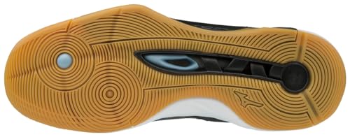 Mizuno Men's Wave Momentum Mid Volleyball Shoe, blacksilver, 7 D US