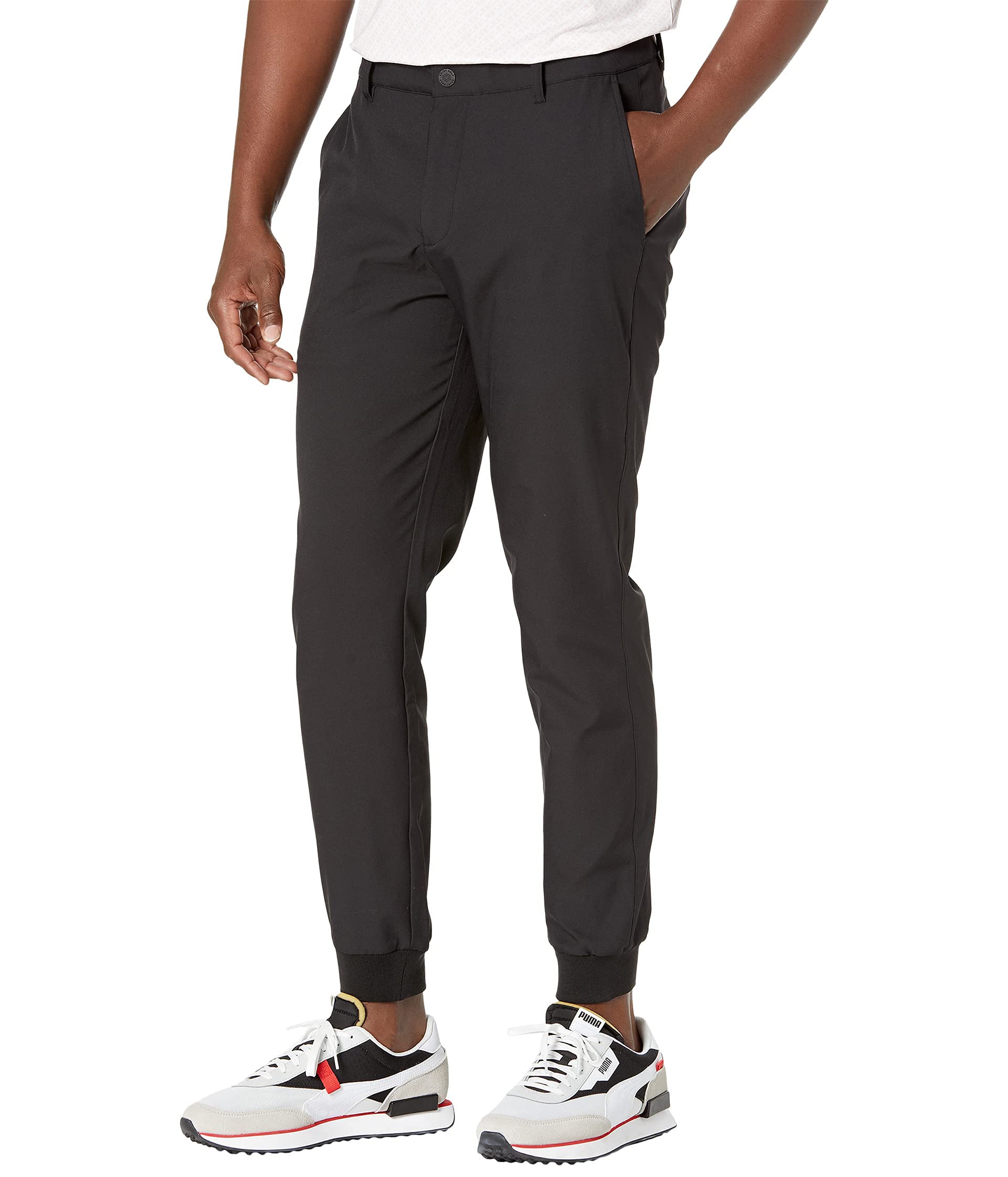 PUMA mens Jackpot Jogger Golf Pants, Puma Black, 34W x 32L US