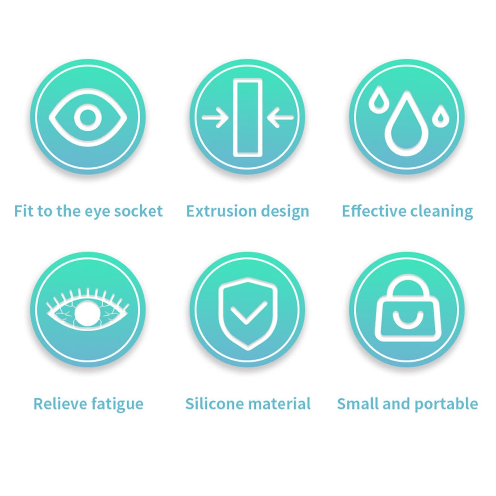 Wash Eye Cups | Soft Silicone Eye Cleansing Cup | Portable Eye Washer for Home and Travel | Effective Eye Bath for Men, Women, and Children | Gentle Eye Hygiene Solution
