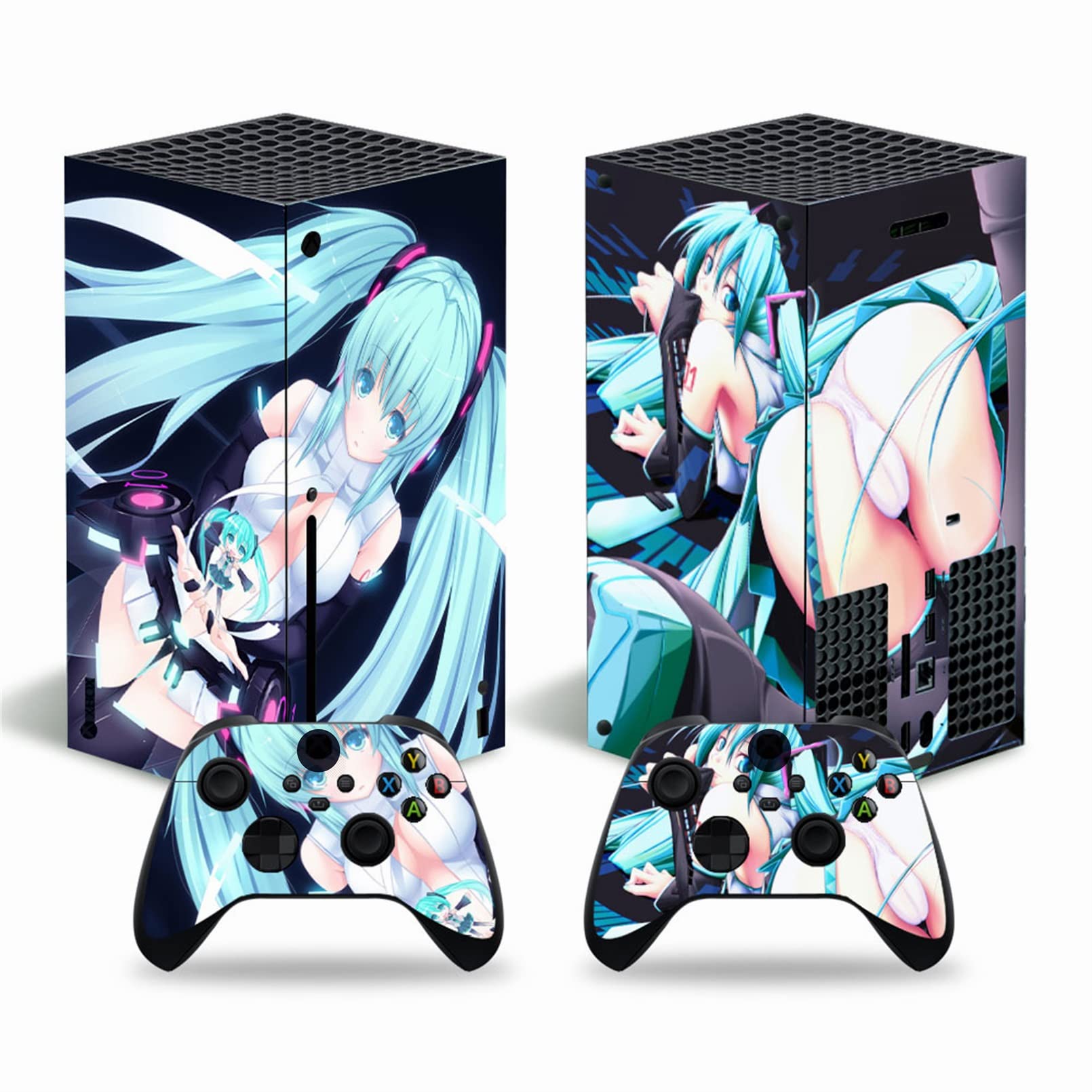 Top factory Skin Decal Protective Vinyl Skin Decal Cover for Series X Console Skins Wrap Sticker with Two Free Wireless Controller Decals 46357 Decal