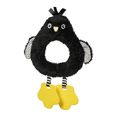 Manhattan Toy Wimmer-Ferguson Penguin Circle Rattle with Textured Teethers Baby Toy