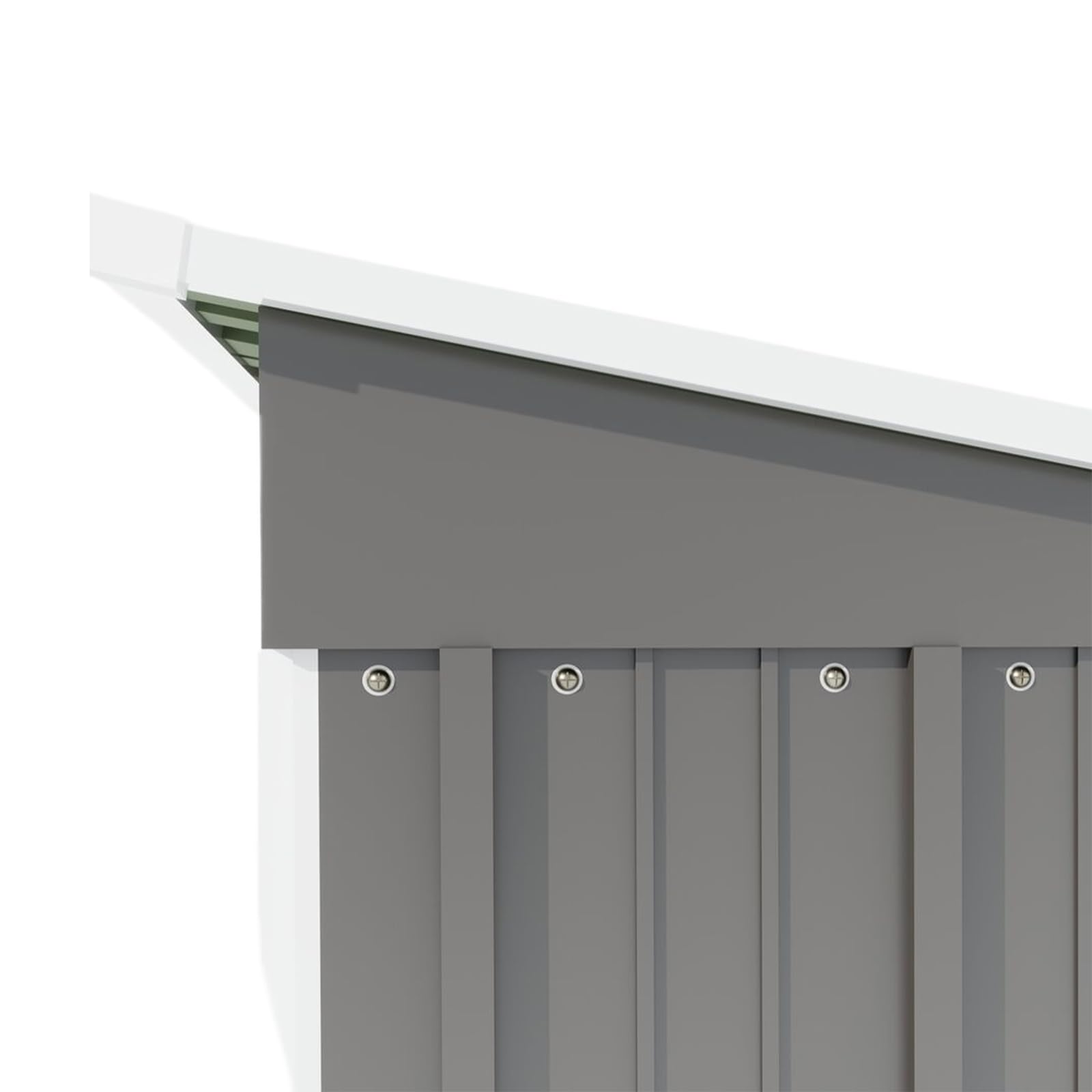 VOTSMOKK 5 x 3 FT Outdoor Storage shed, Metal Tool Shed Storage House with Lockable Door, Small Shed Outside Storage Waterproof Shed for Backyard, Garden and Patio, Grey