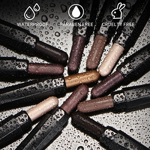 LUXAZA 6 PCS Taupe Mauve Neutral Eyeshadow Stick Set, Cream Eye Shadow Pencil Makeup, Shimmer And Matte Eye Pencil,Brightener Highlighter Eyeliner Crayon Make up