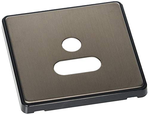 MK (ELECTRIC) Dimensions 1 Gang 5A Round Pin Socket Bronze Finish Frontplate With A Black Trim White