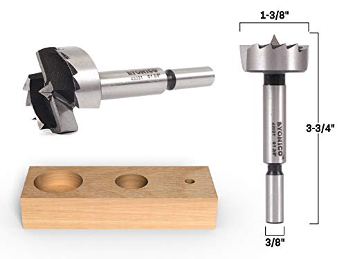 YONICO 43021S 1-3/8-Inch Diameter Steel Forstner Drill Bit 3/8-Inch Shank