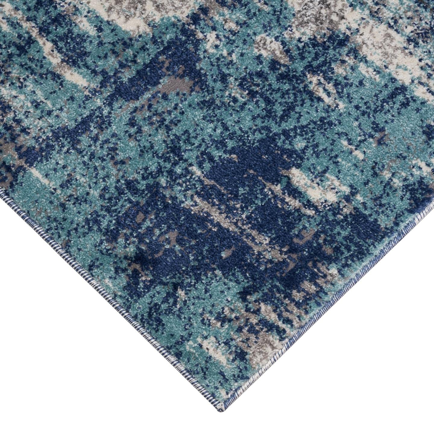LUXE WEAVERS Euston Collection 7680 Brown 5x7 Modern Abstract Area Rug