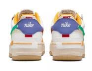 Nike AIR Force 1 Shadow White/Yellow/RED/Green CI0919 118 Women's Size 8.5 KC
