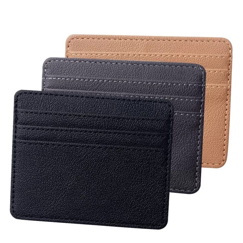 Slim RFID Protection Front Pocket Minimalist Credit Debit Visiting Vaccine Coins Cash Card Holder Wallet For Mens And Womans Scratchless Smart Wallet