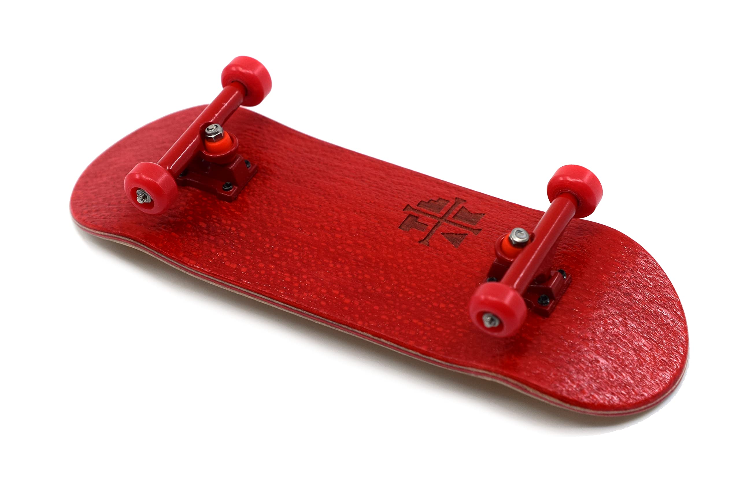 Teak Tuning Prolific Complete 32mm Fingerboard with Prodigy Trucks - Pre-Assembled - Red Rover Edition - Upgraded Components, Pro Board Shape and Size, Bearing Wheels, and Locknuts
