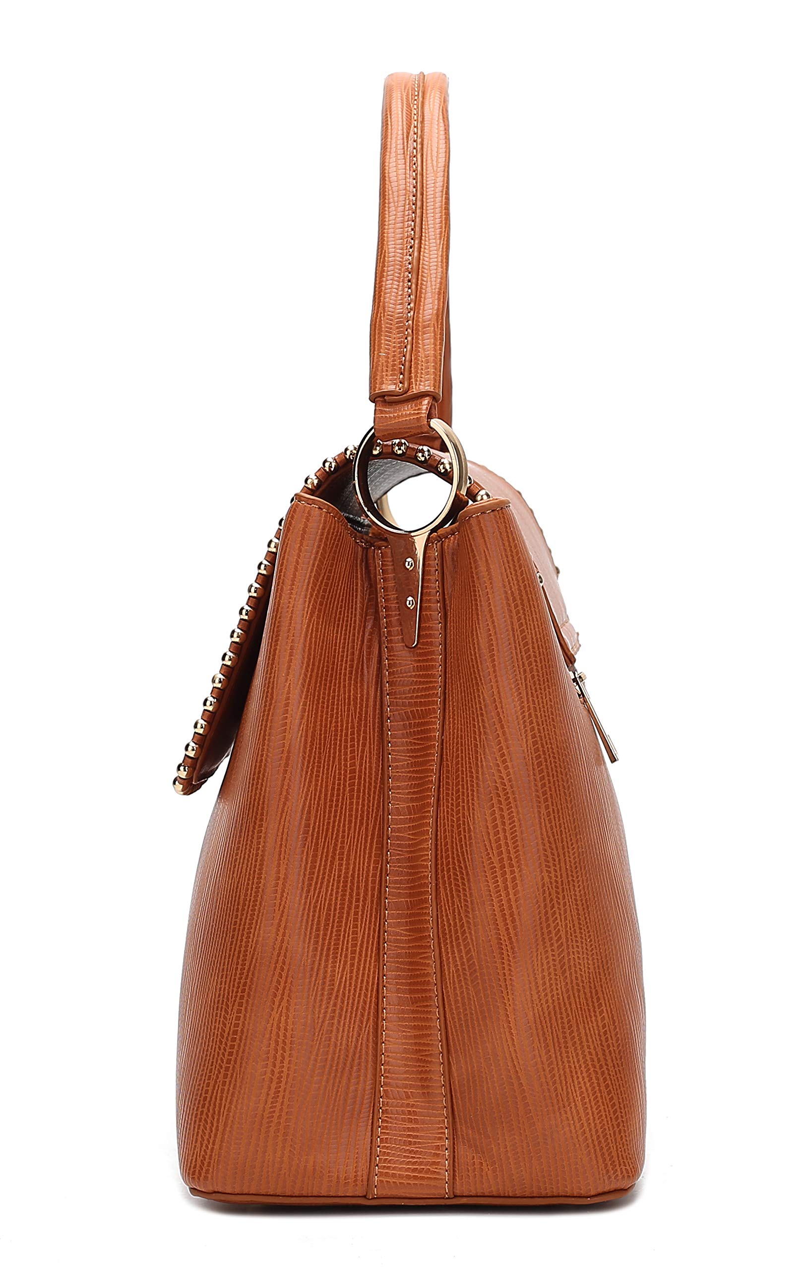 MKF Crossbody Satchel Bags for Women β PU Leather Pocketbook Purse, Shoulder Strap β Lady Top Handle Handbag