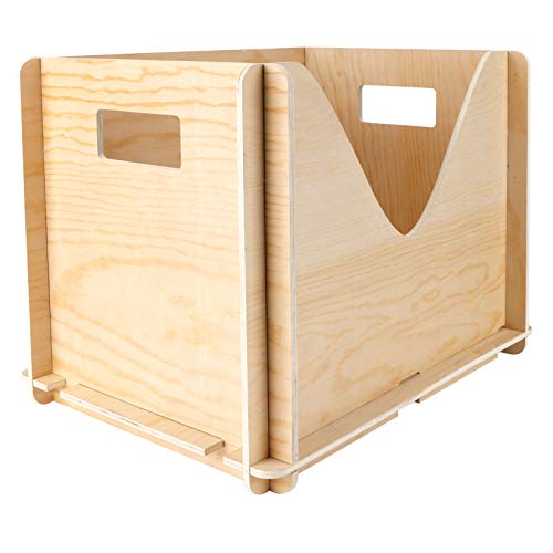 Yuehuam Unfinished Wooden Box Storage Organizer Wooden Box Craft Storage Box Container for DIY Craft Collectibles Arts Home Decor